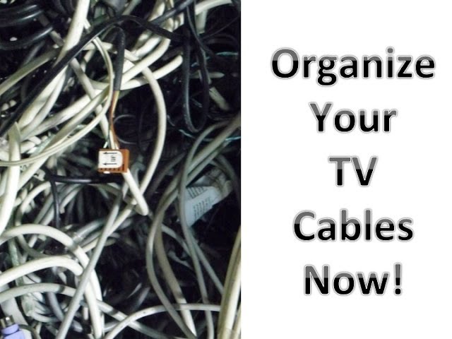 Free (not tacky!) TV wire/cord organization