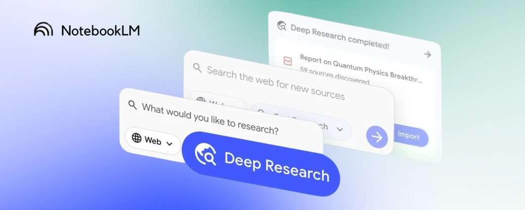 NotebookLM integra Deep Research per la ricerca approfondita