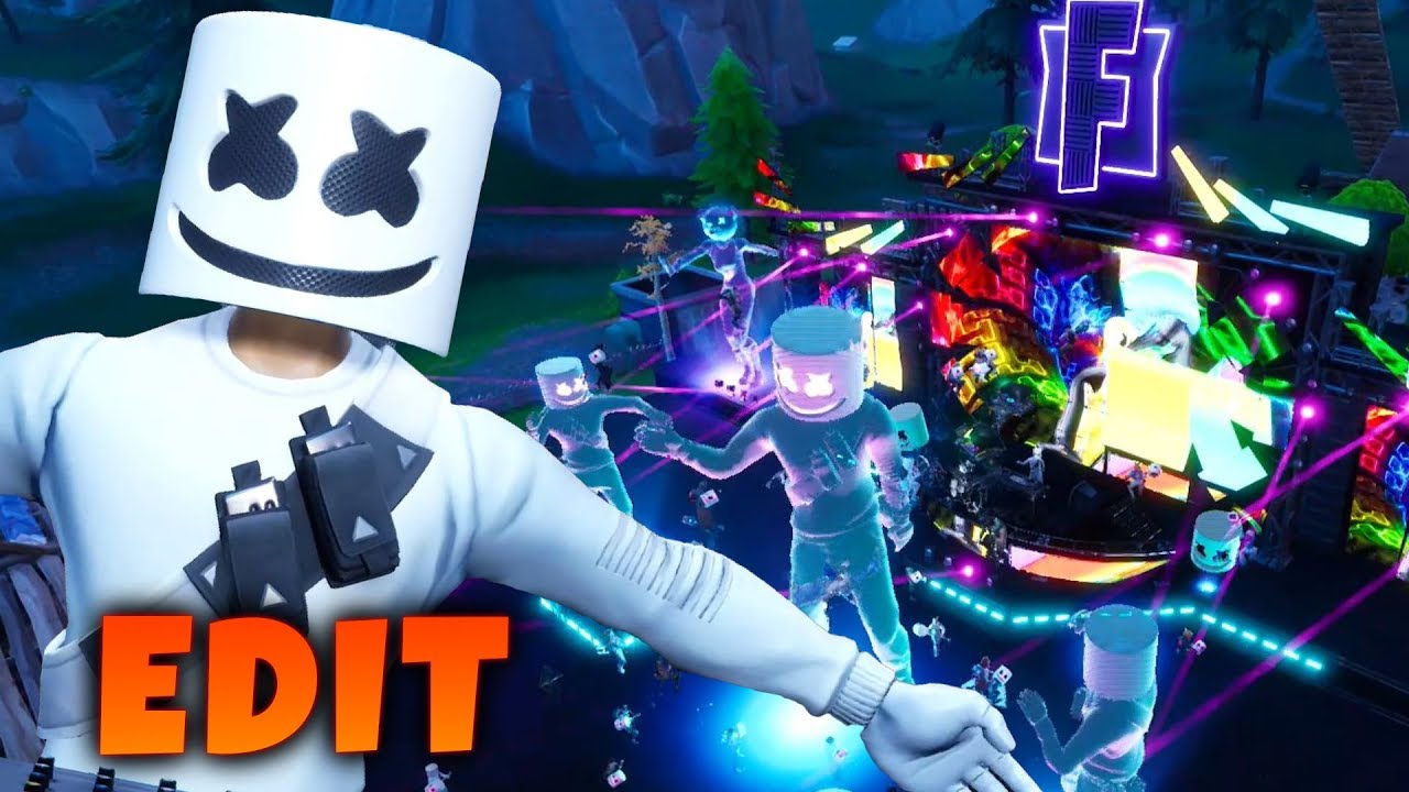 Evento completo de Marshmello en Fortnite [editado en modo cine] sin ...