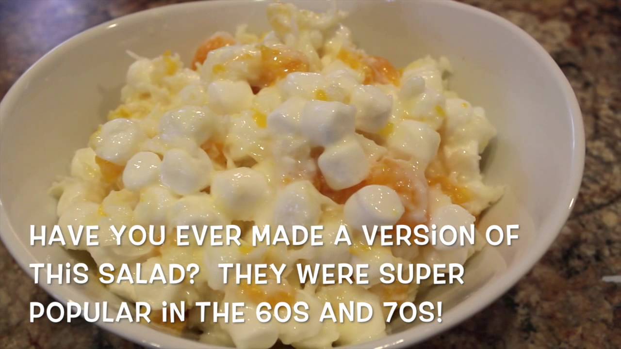 Dollar Tree dessert | Easy holiday recipe for ambrosia salad