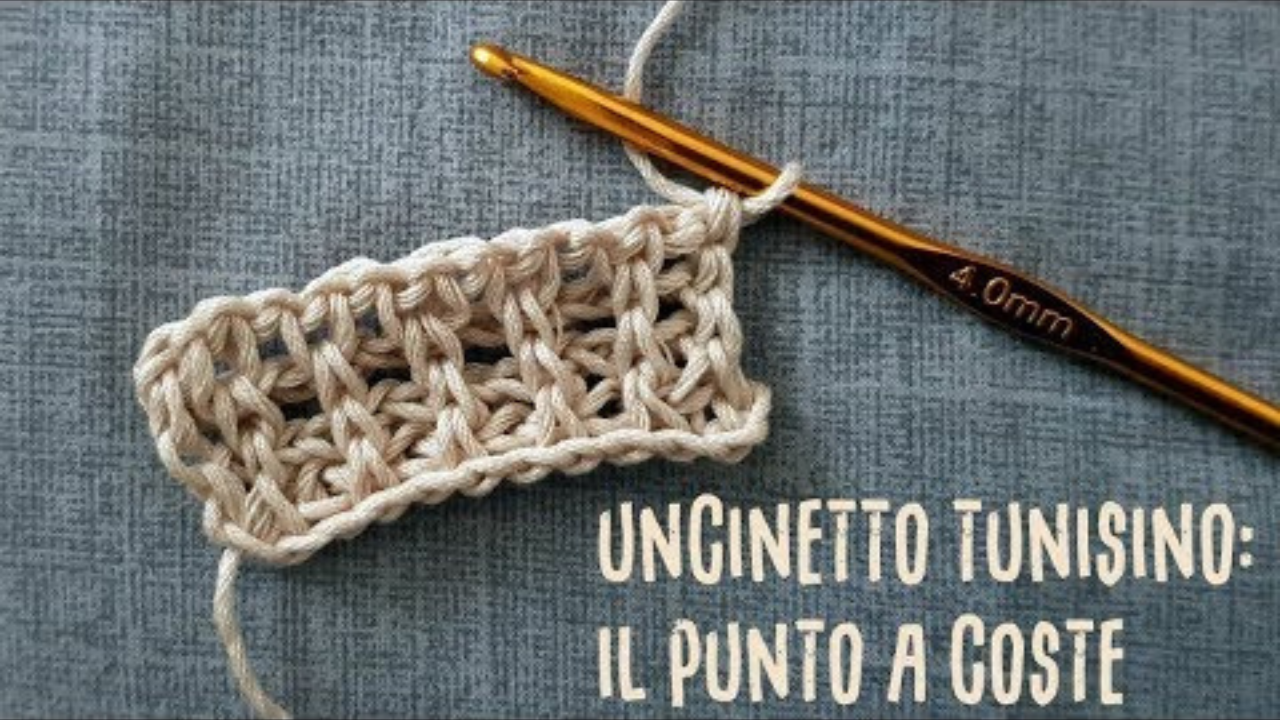 Punto a Coste all’Uncinetto Tunisino: Tutorial Facile e Creativo