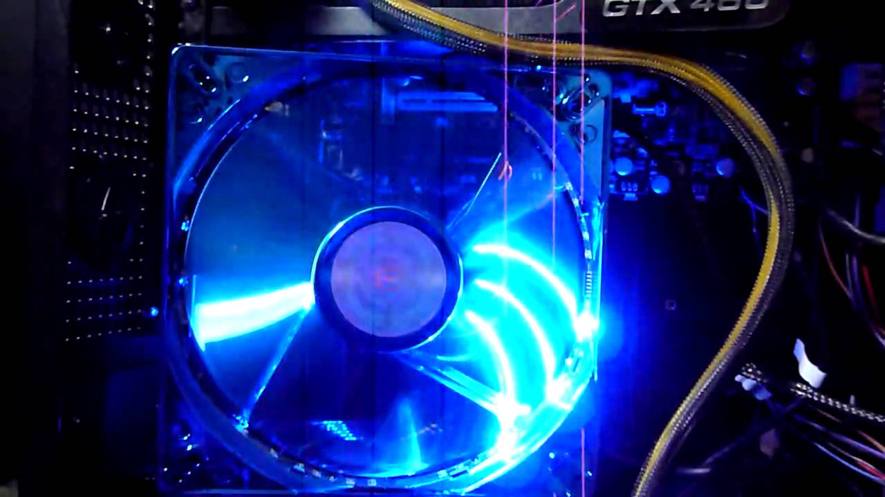 Mesmerizing blue LED patterns: Addressable PC fan in action!