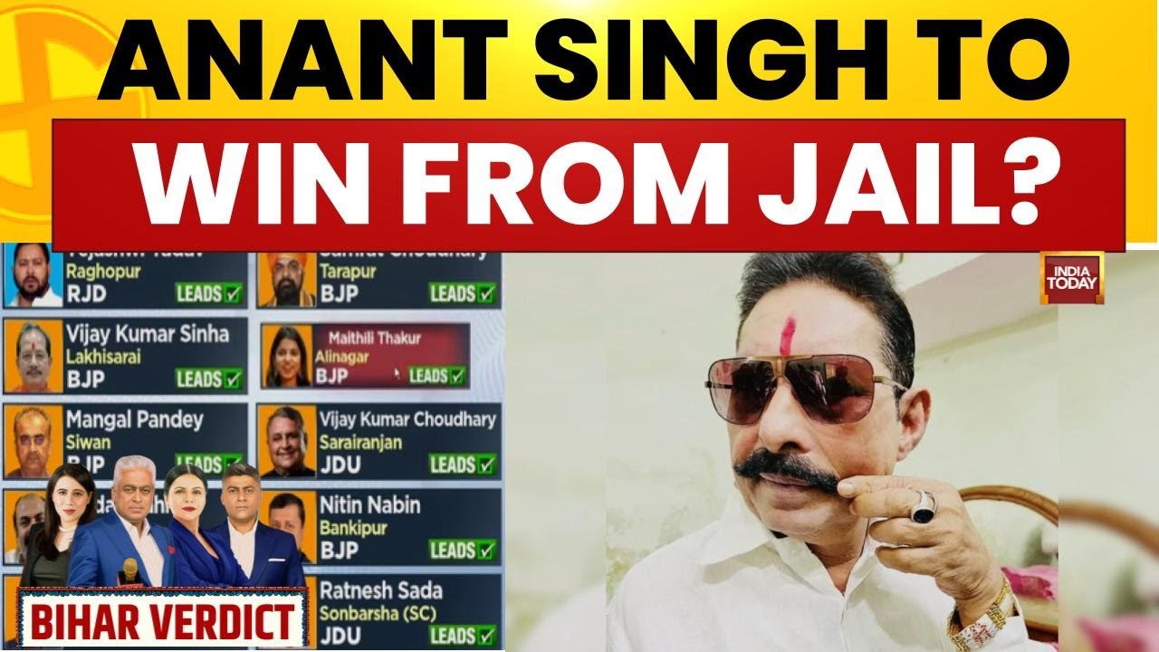 Bihar Election 2025: Strongman Anant Singh Wins From Jail; Yogendra ...