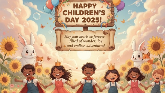 Happy Children's Day 2025: Discover 130+ wishes, cute images, GIFs ...