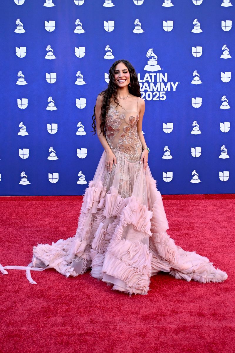 Isadora honors her dad Chayanne's Puerto Rican roots at the Latin GRAMMYS