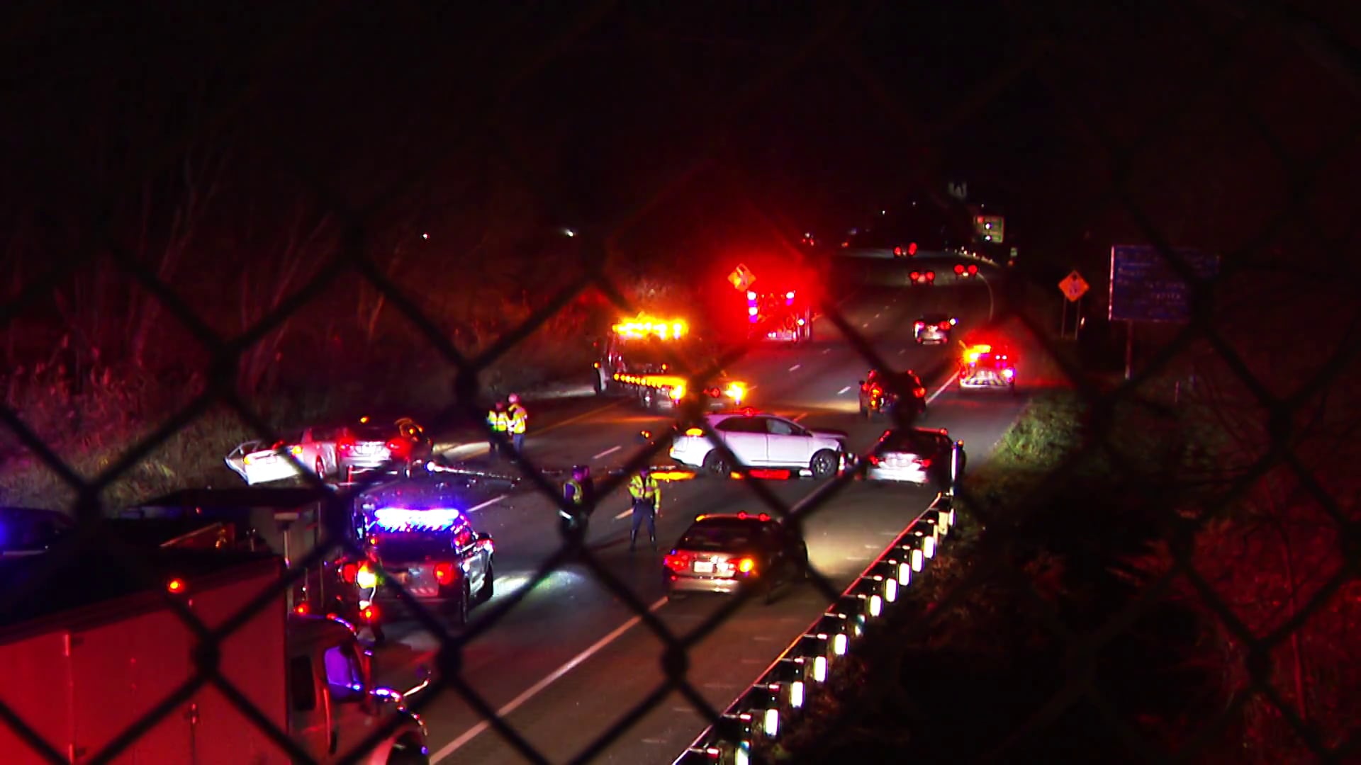 Wrong-way driver killed following 3-car crash on Interstate 195 in Somerset