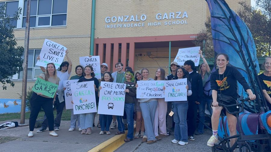 Garza High School rallies in protest of AISD relocation plan