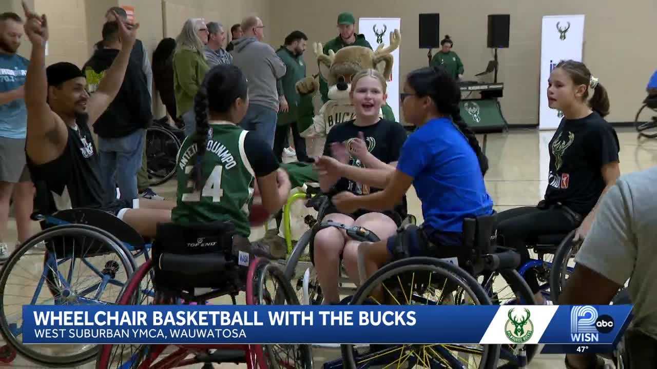Milwaukee Bucks host adaptive sports clinic with Ryan Rollins