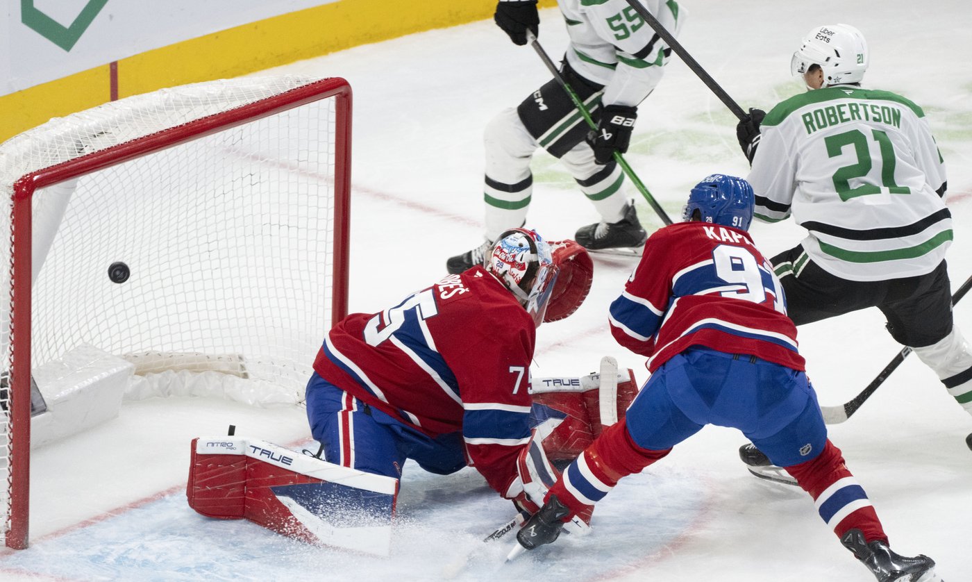 Jason Robertson scores twice, Stars rout Canadiens 7-0 for fourth ...