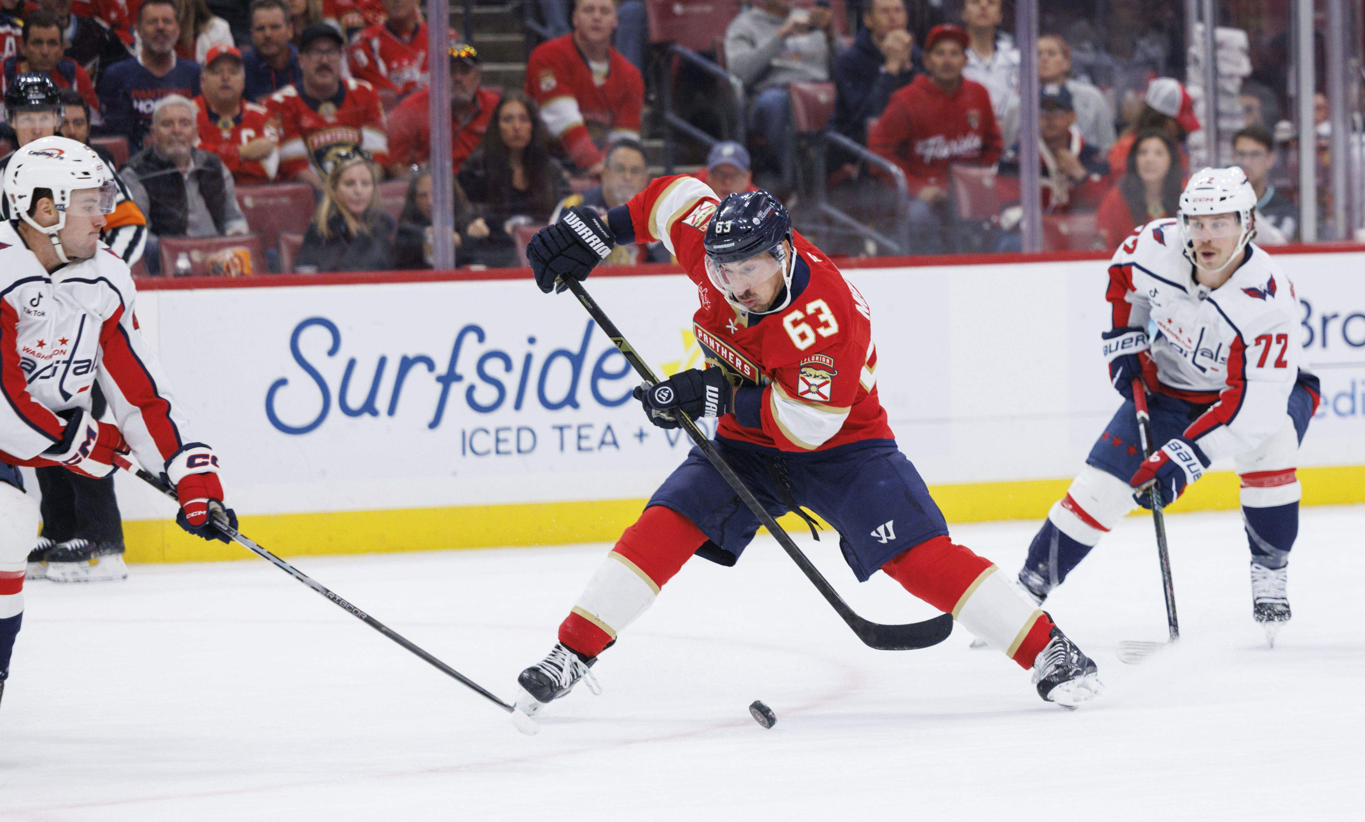 Marchand hits 1,000 career as Panthers open homestand with win over ...