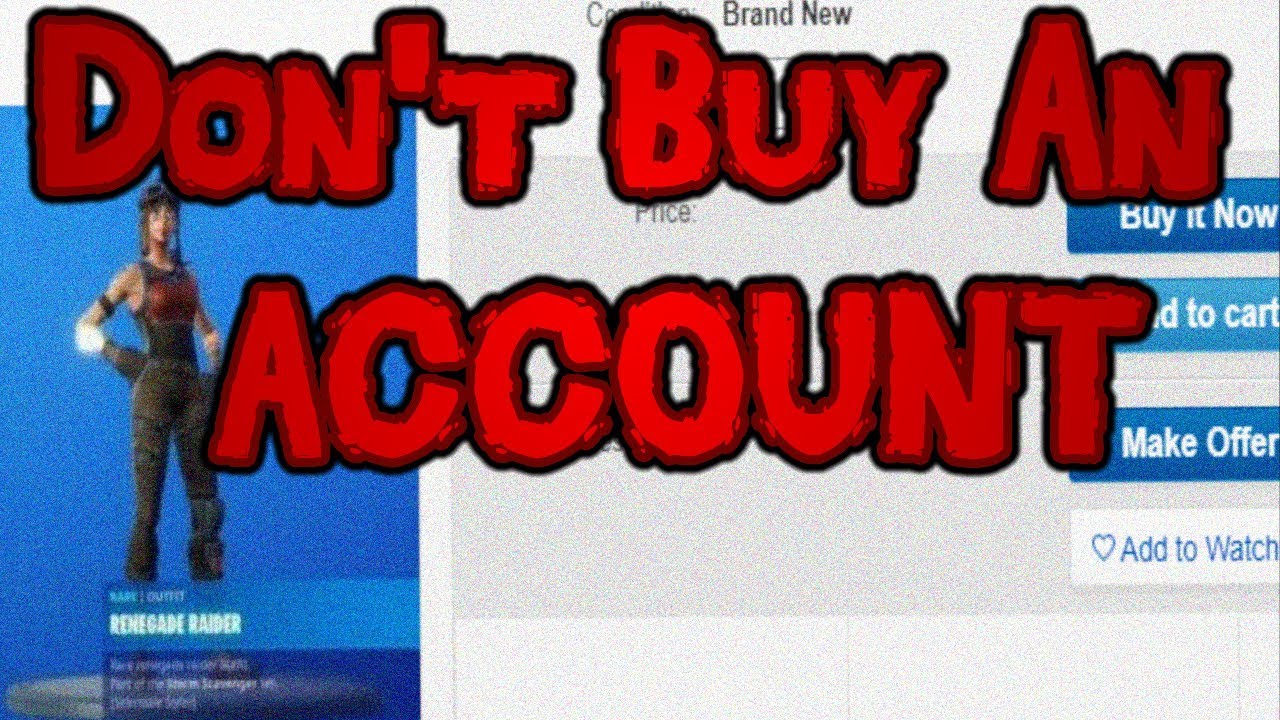 Don’t Buy an Account: The Fortnite Horror Story No One Told You