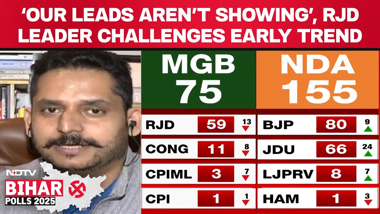 'EC Not Showing Our Leads', RJD Leader Challenges Early Trend Data