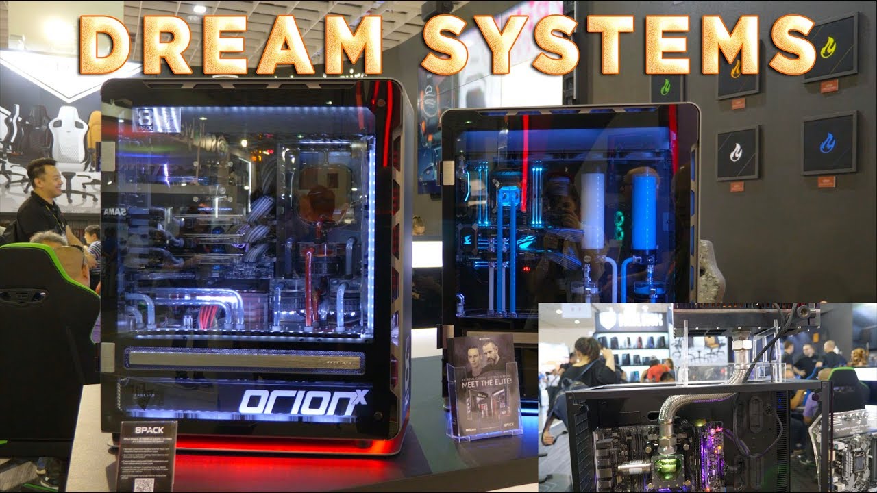 Der8auer and 8 Pack mega watercooled / phase change systems at Computex ...