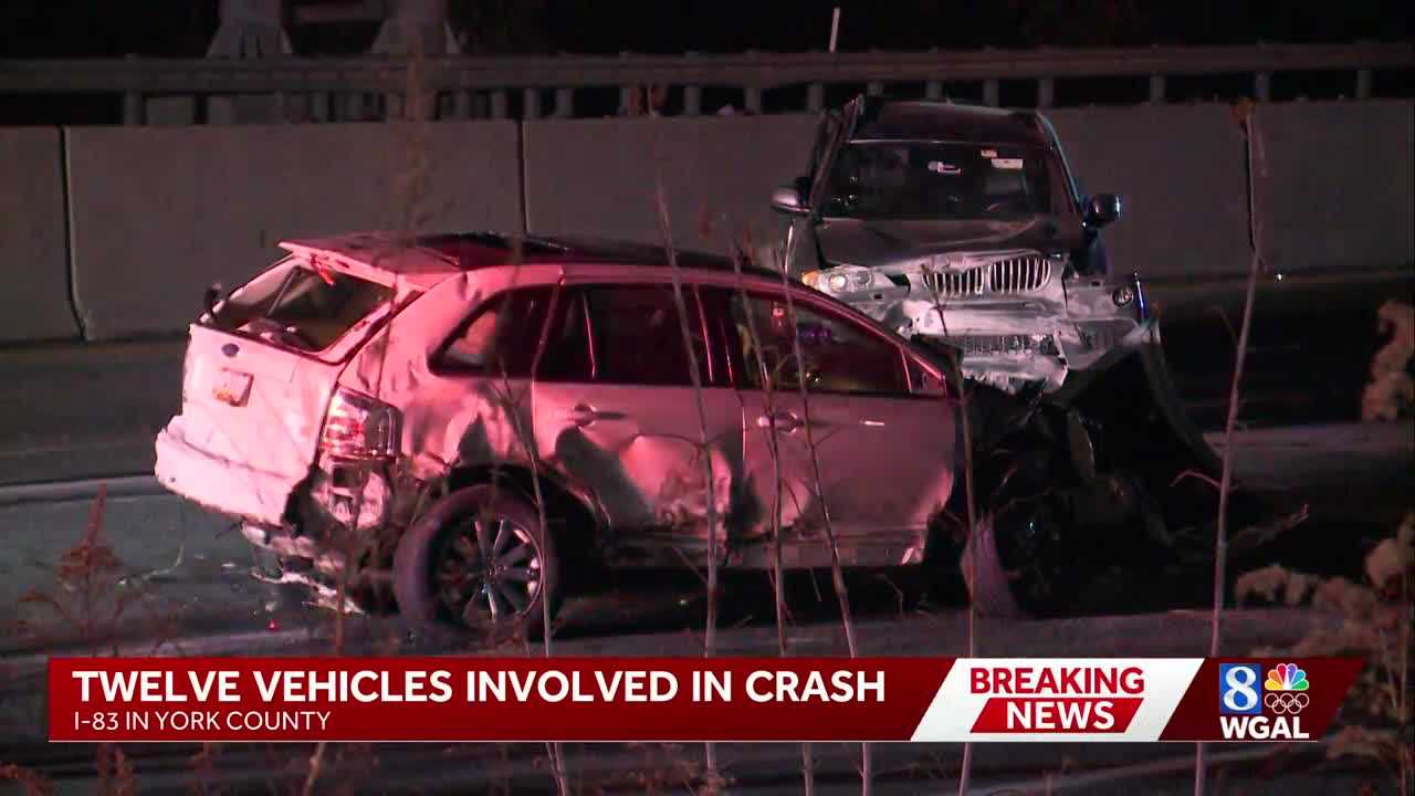 12-VEHICLE PILE-UP | 6 people hospitalized in wreck along Pennsylvania ...