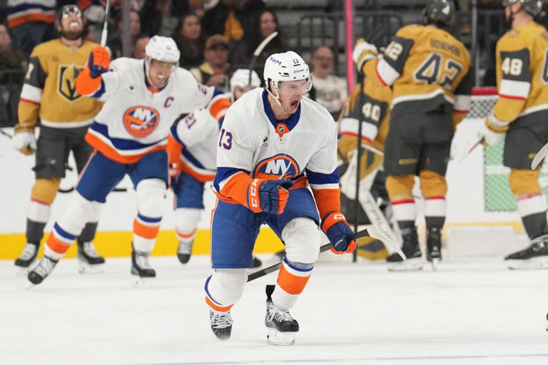 Islanders rally past Golden Knights for gritty overtime victory