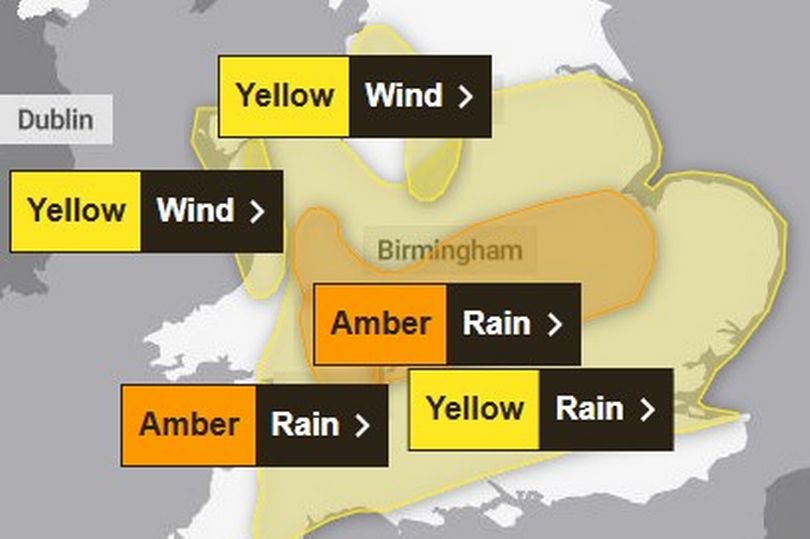 Met Office issues 12 hour Storm Claudia 'danger to life' warning as ...