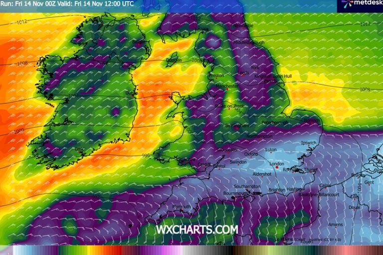 Midland areas where Storm Claudia will wreak most havoc with winds ...
