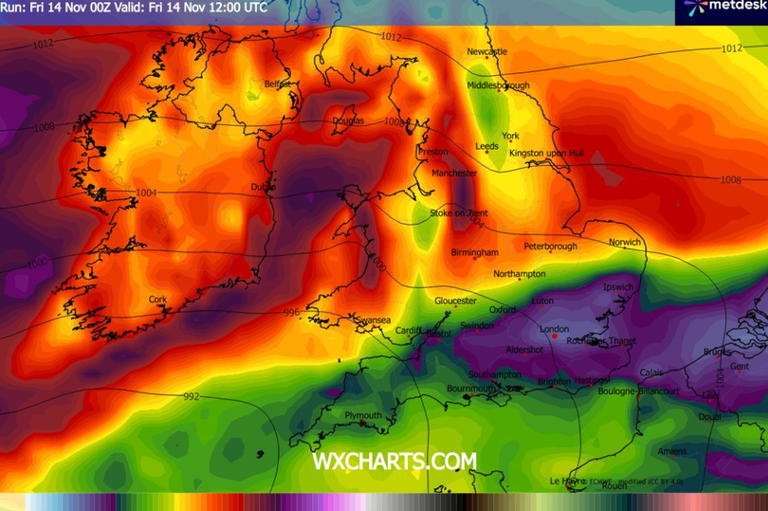 Midland areas where Storm Claudia will wreak most havoc with winds ...