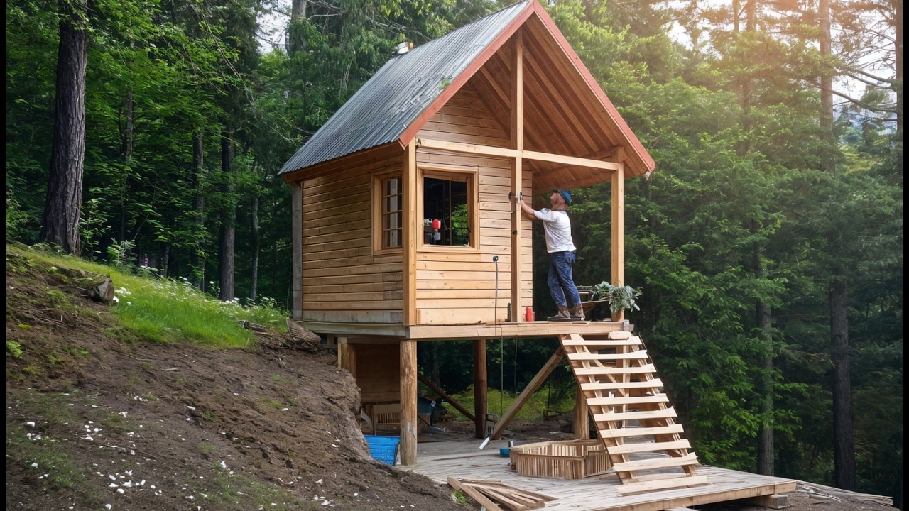 Built a house in the middle of the forest from scratch