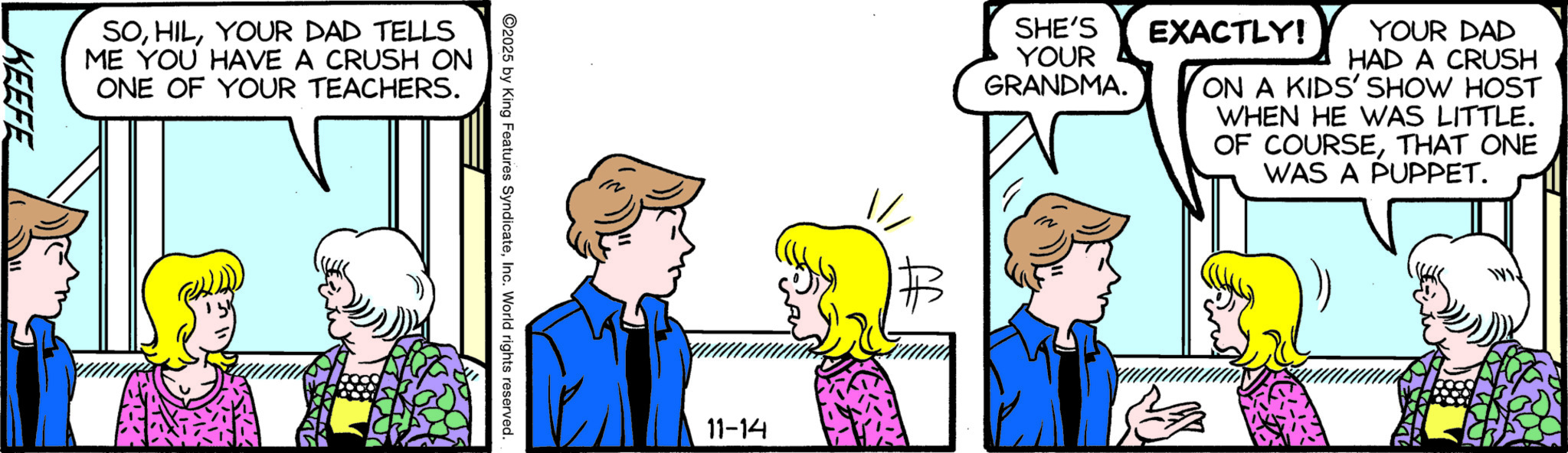 Sally Forth by Francesco Marciuliano; drawn by Jim Keefe