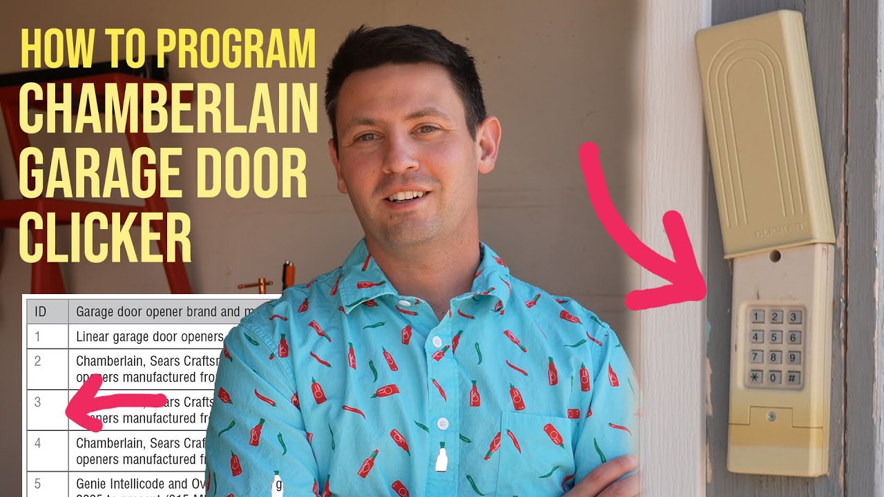How to program your garage door keypad clicker opener! - Chamberlain Klik2U