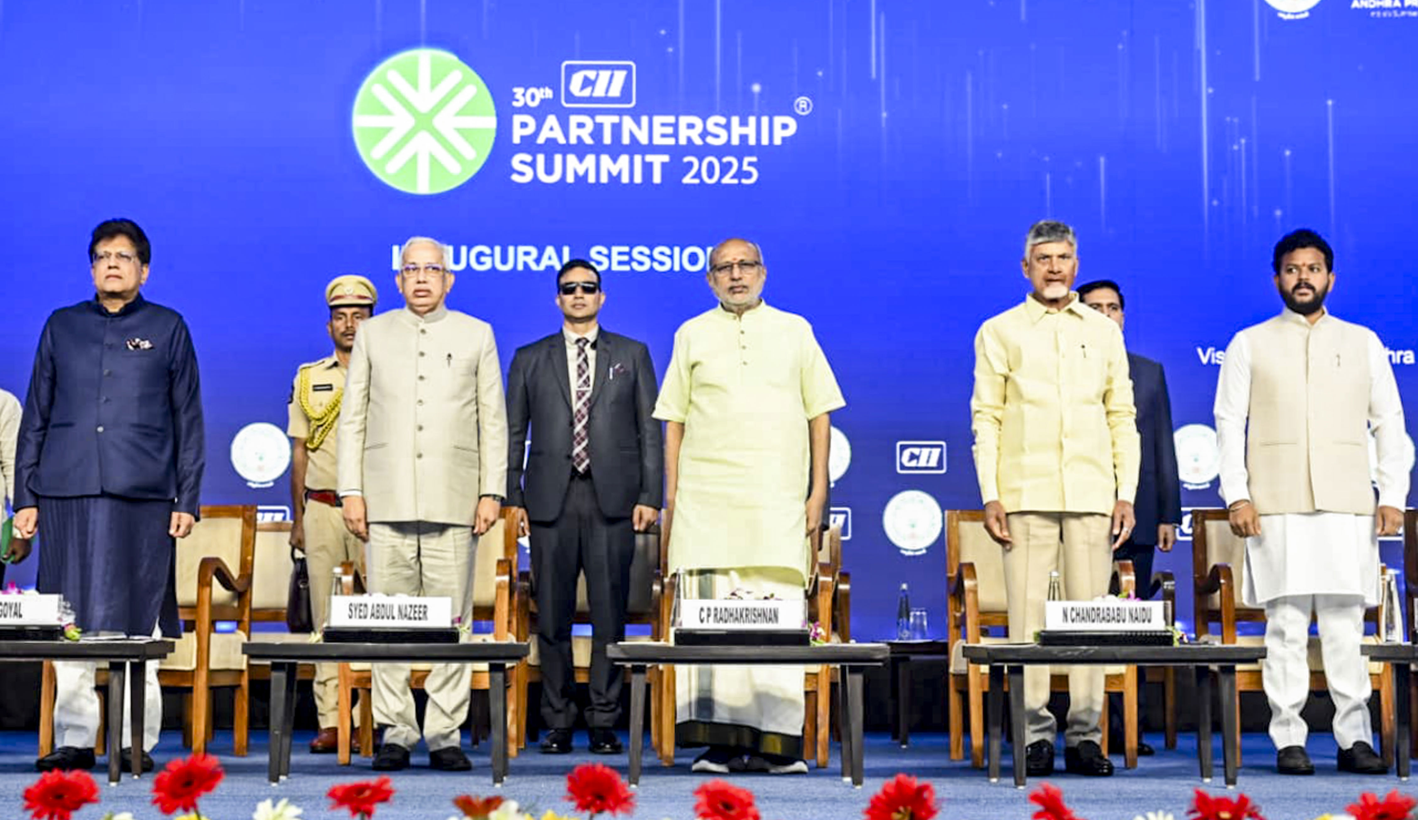 Naidu, Goyal lay foundation for Andhra’s Drone, Space City projects