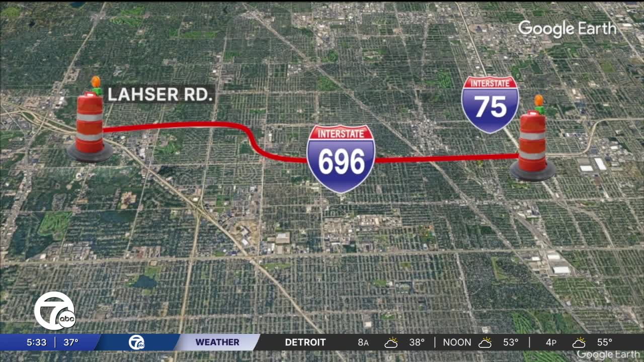 Next phase of I-696 rebuild begins Monday, including westbound exit ...