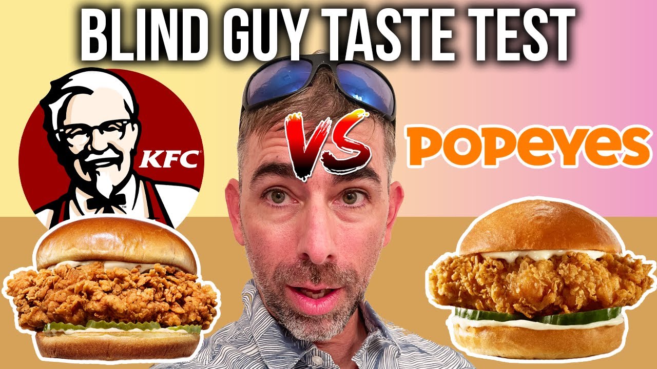 KFC vs Popeye's - Blind Guy Taste Test