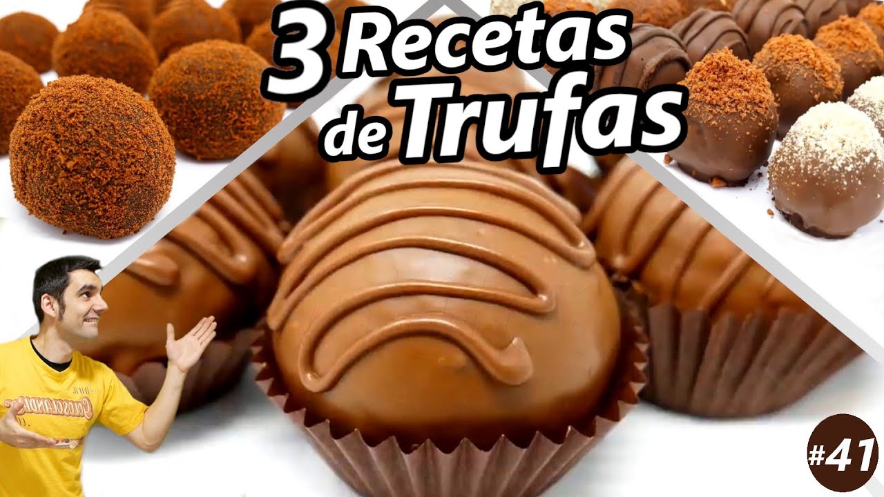3 Recetas de Trufas de Chocolate sin Horno | Postres Fáciles