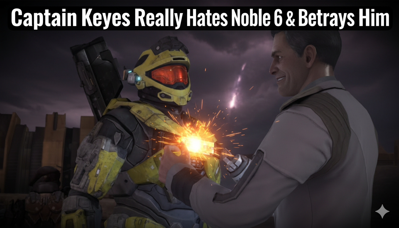 Captain Keyes Really Hates Noble 6 & Betrays Him