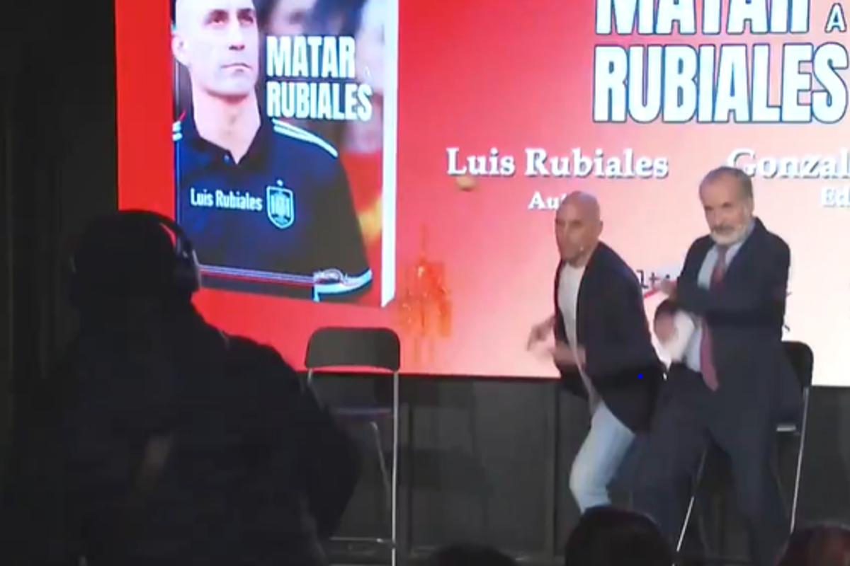 Ex-Spain FA chief Rubiales egged at book launch ‘by own uncle’