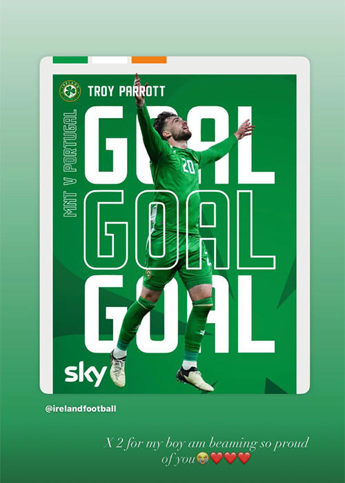Ireland football star Troy Parrott's life off the pitch with glam ...