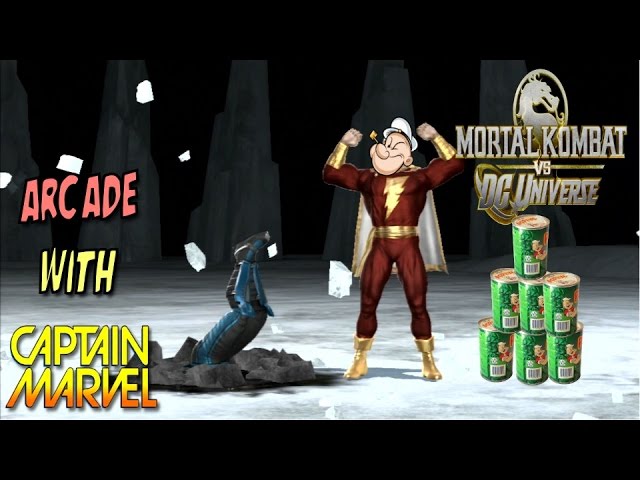 Mortal Kombat vs DC Universe playthrough - Captain Marvel
