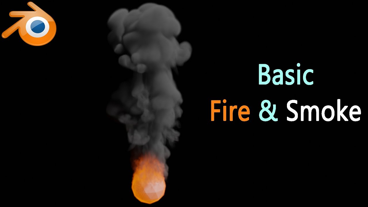Basic tutorial - How to make smoke and fire in Blender #oe268