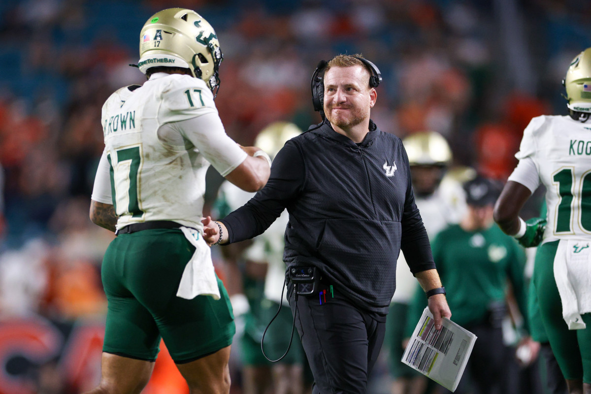Alex Golesh Shoots Down Arkansas Rumors