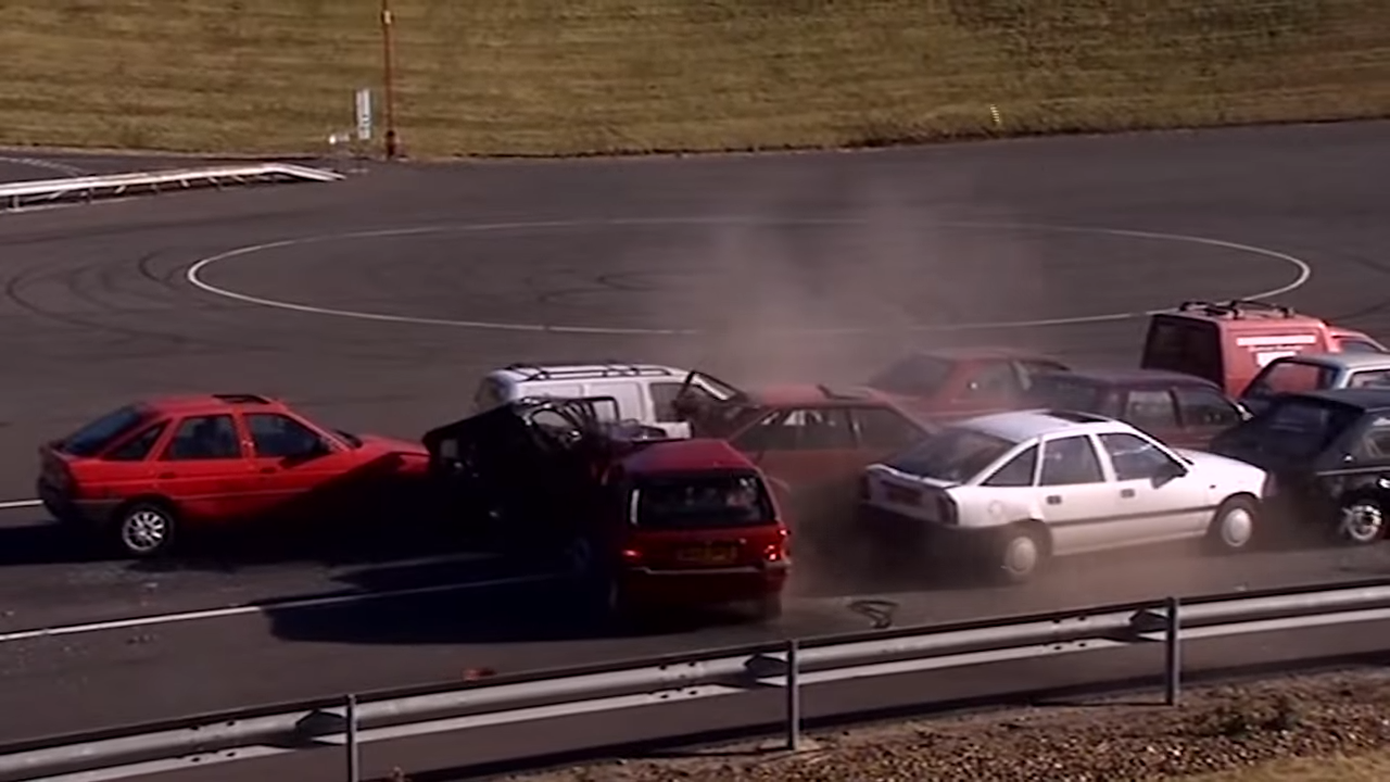 What happened during Fifth Gear’s motorway crash test