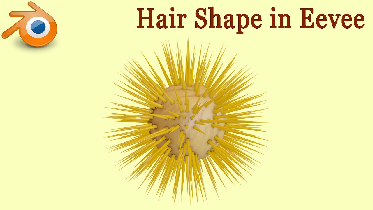 Blender tips - How to adjust hair shape in Eevee render mode #oe267