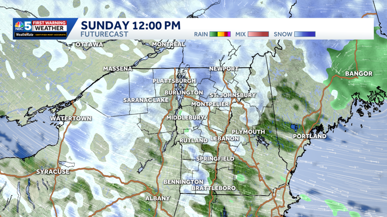 Rounds of rain, ice, snow and wind to impact Vermont, New York over the ...