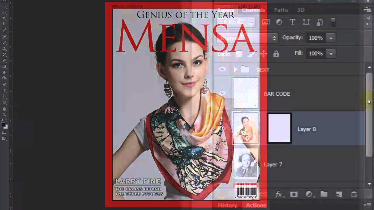 Photoshop tutorial: How to make a custom, magazine cover from a photo ...