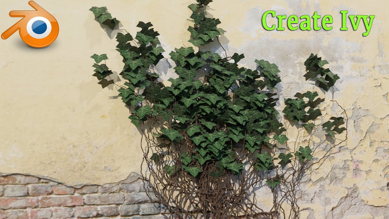 Blender tutorial - Creating ivy is easy with the add-on - 183