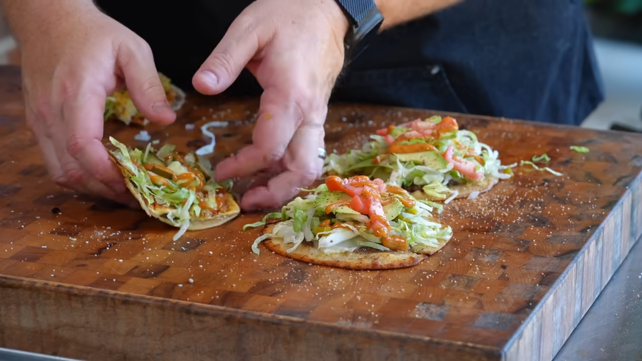 Double decker tacos: A delicious fusion of textures