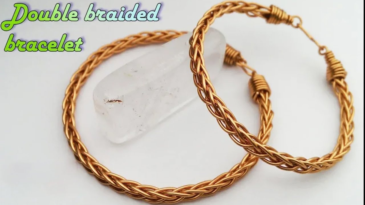 Double braided copper wire bracelet - unisex jewelry - full version ...