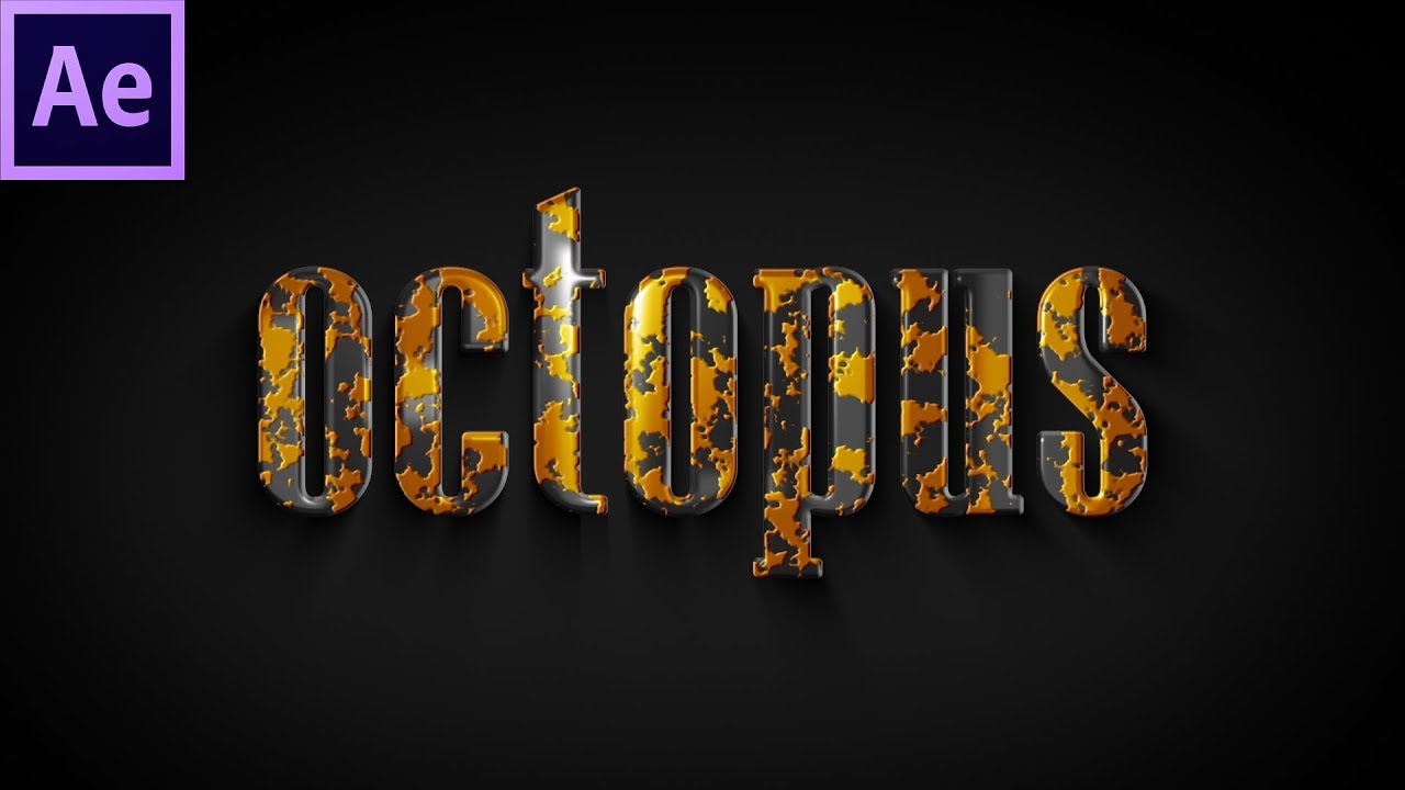 After Effects tutorial - gold text or logo is damaged - 114