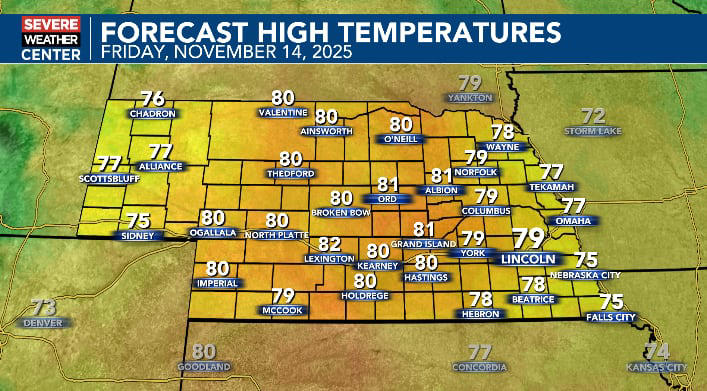 Record heat today, cooler this weekend