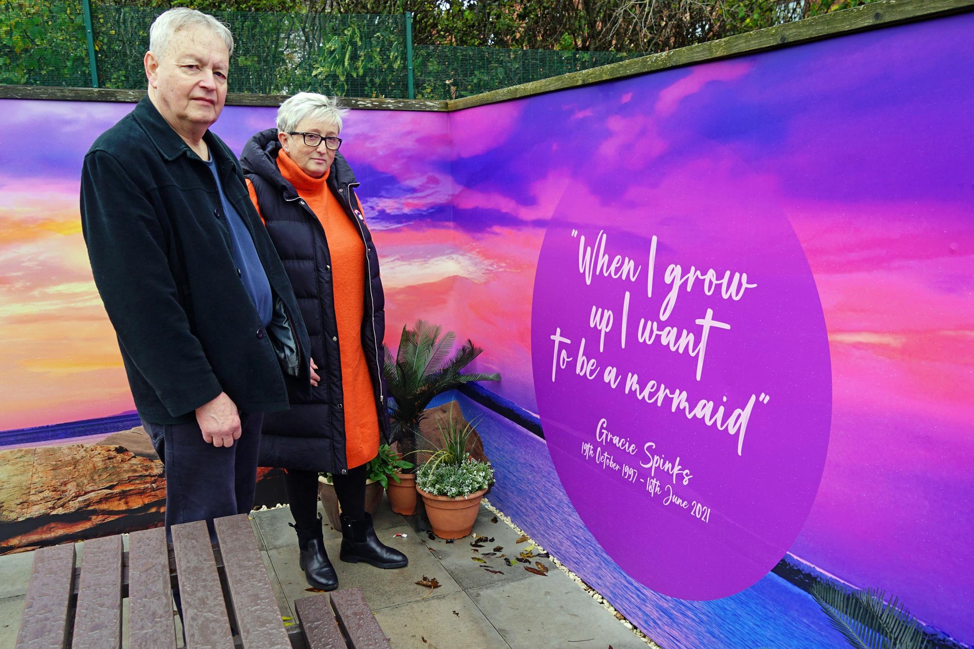 Chesterfield school mermaid memorial evokes former pupil Gracie Spinks