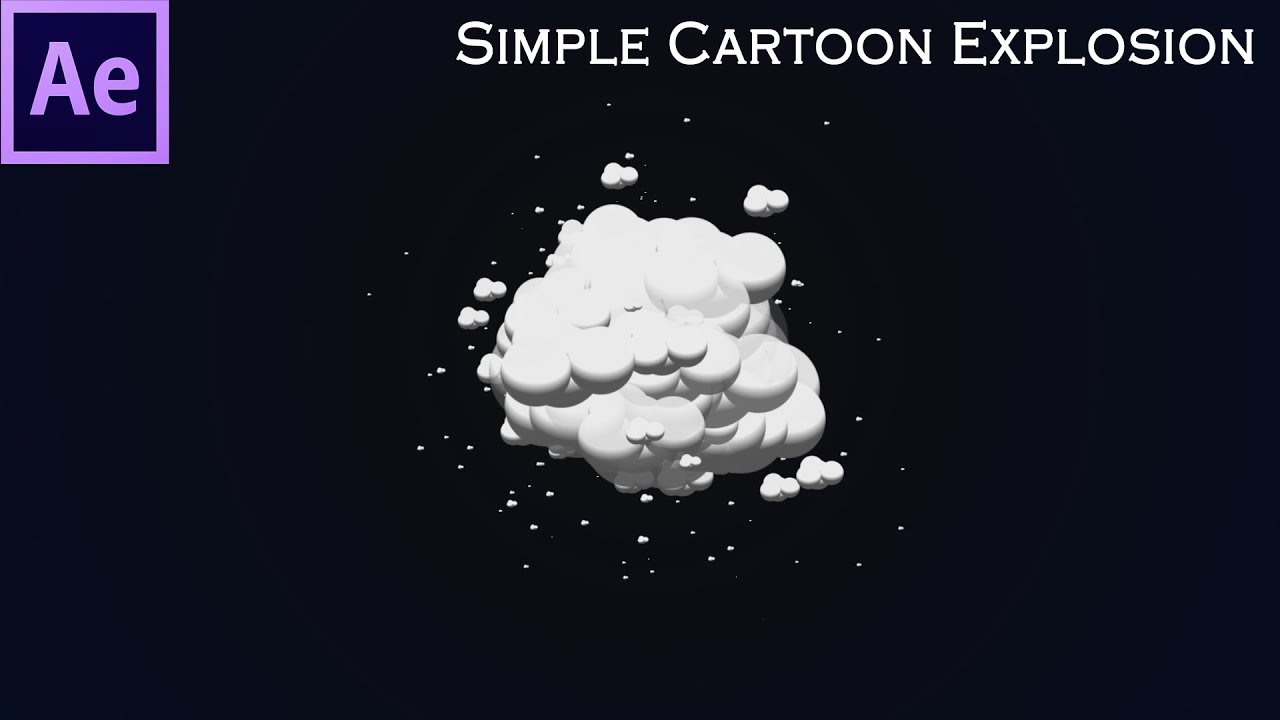 Create extremely simple cartoon explosion with After Effects -124