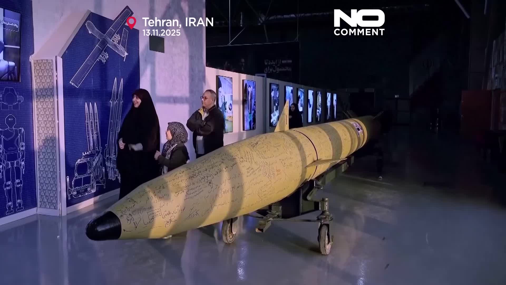 Iran displays ballistic missiles, drones for the first time after war ...
