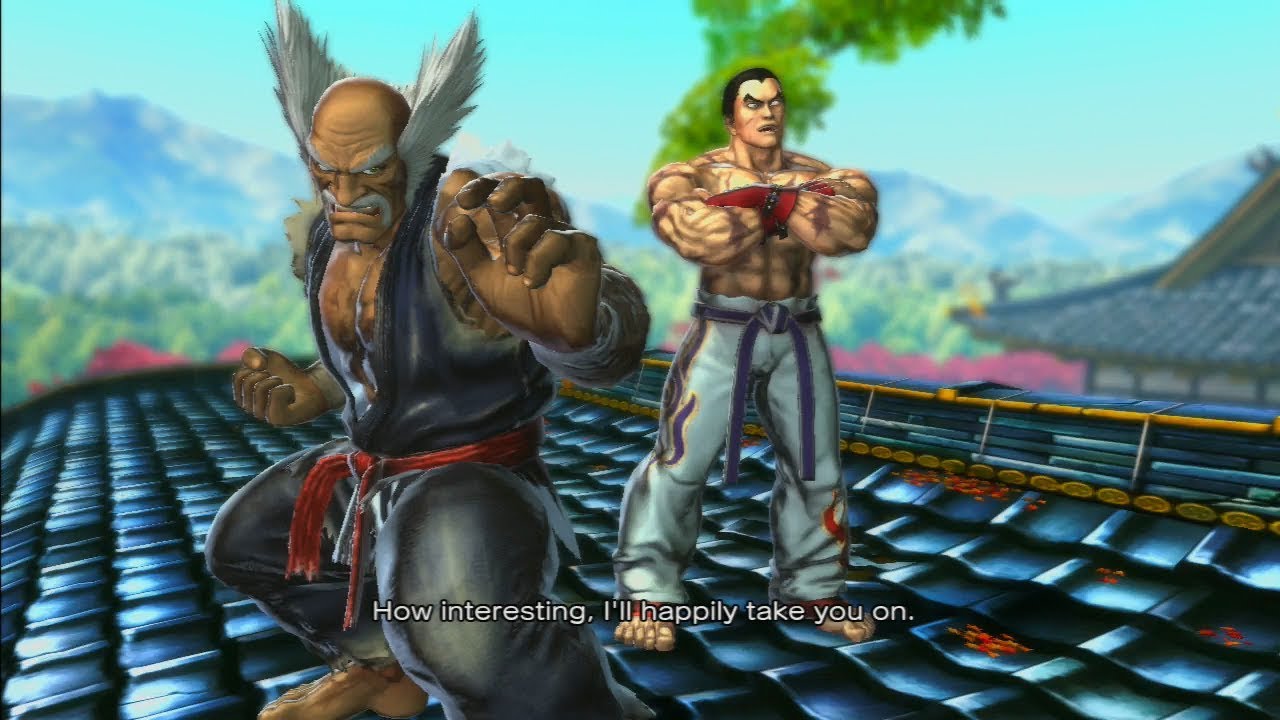 Street Fighter X Tekken playthrough Heihachi and Kazuya (team Mishima ...
