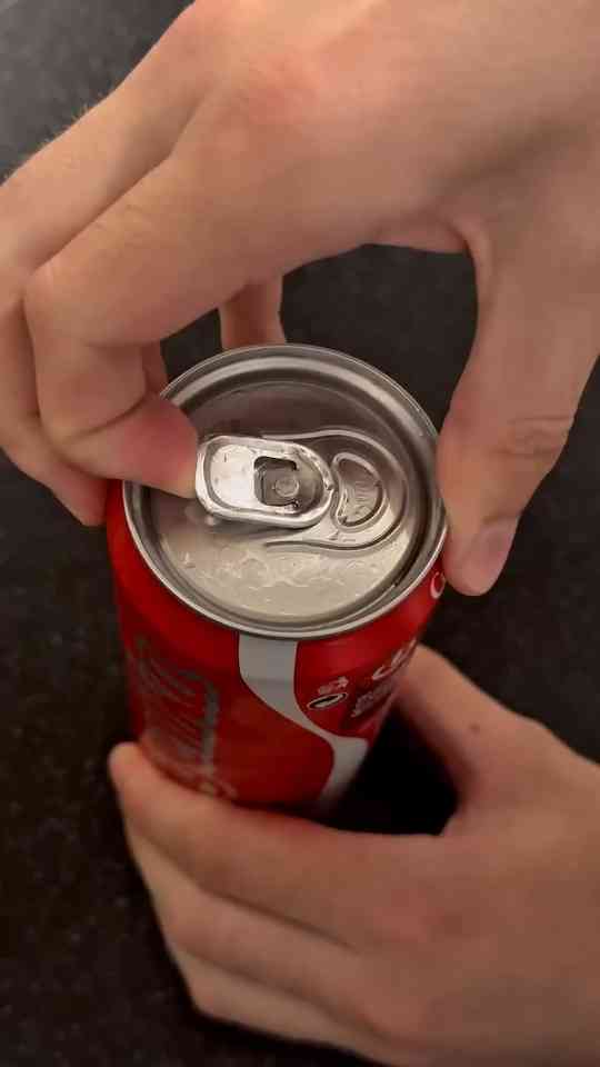 Twisting Coke tab for straw works (after a fail). Worth it