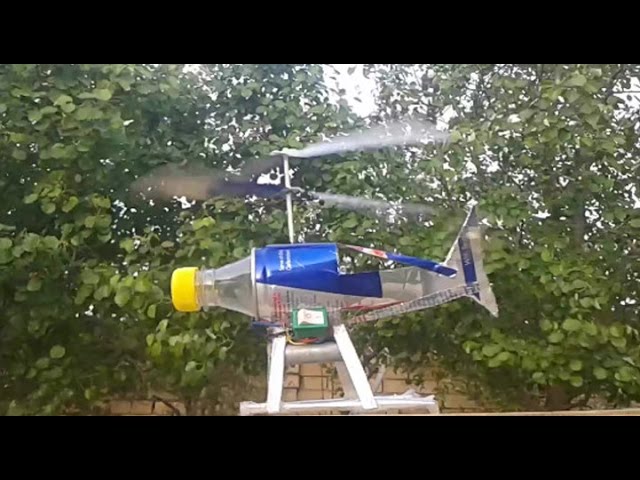 DIY mini helicopter from Red Bull can & plastic bottle | Creative ...
